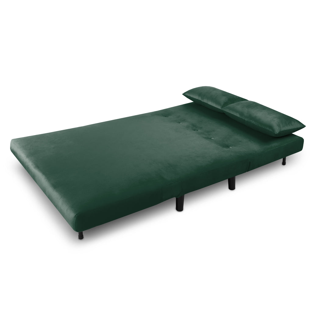 Aurora - Small Double Sofa Bed in Velvet - 2 Seater – Home Garden Direct