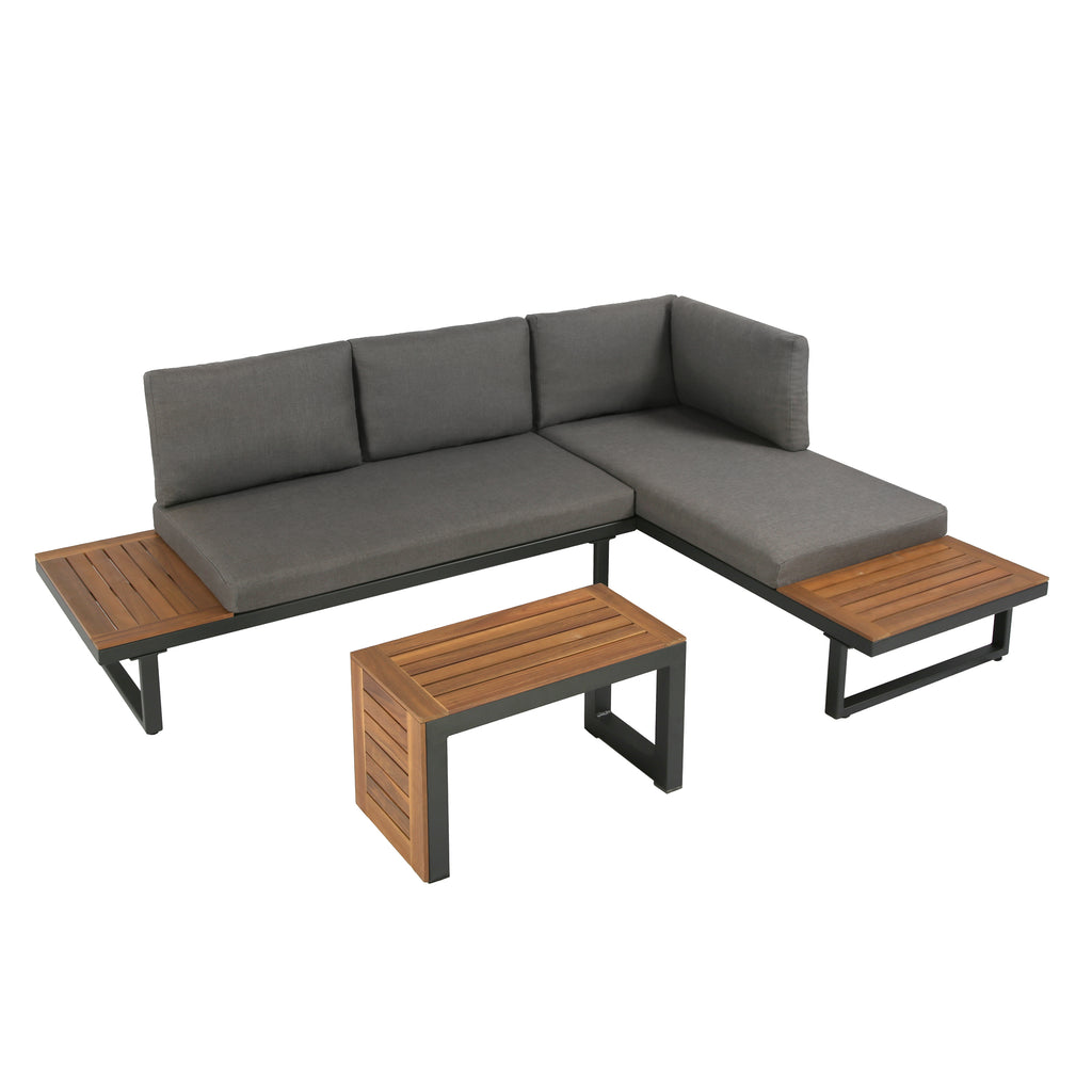 Demeter - Garden Modular Corner Sofa - Convertible into x2 Sun Lounger ...