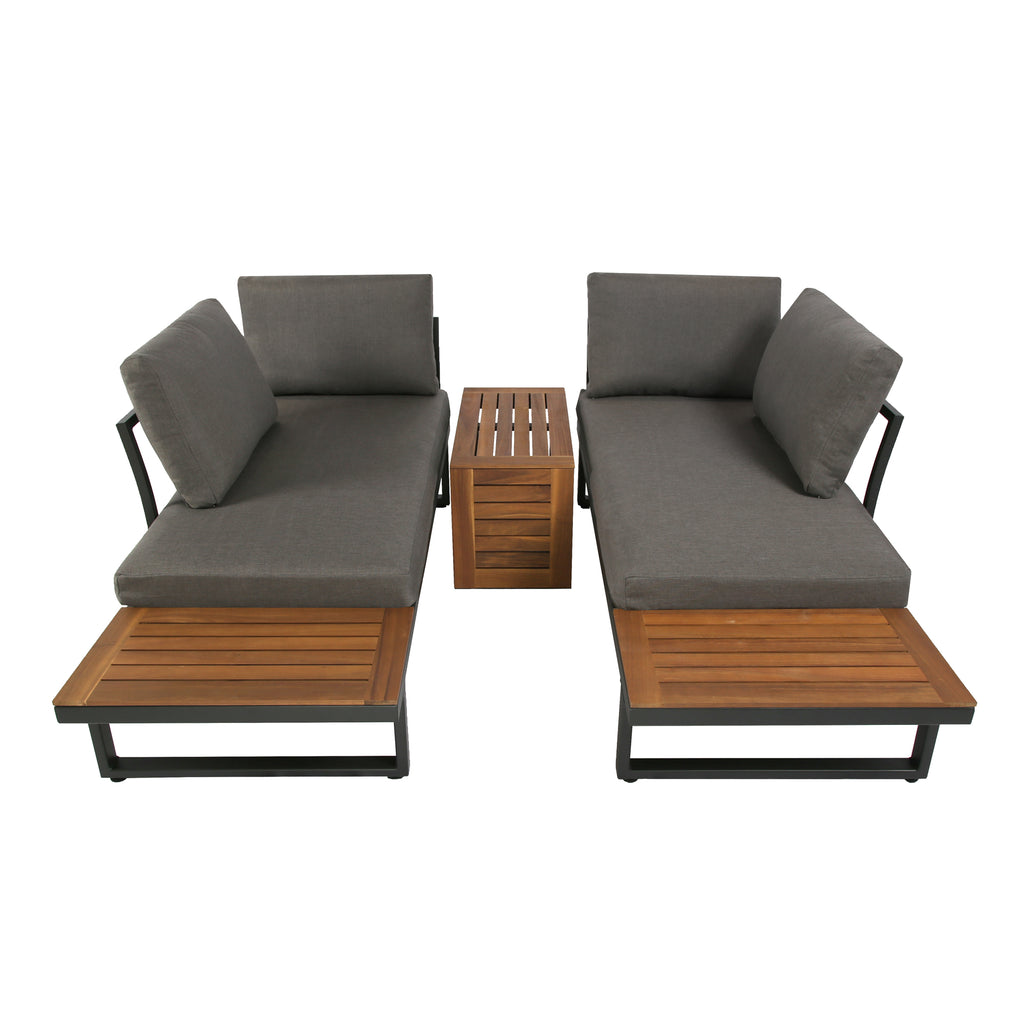 Demeter - Garden Modular Corner Sofa - Convertible into x2 Sun Lounger ...
