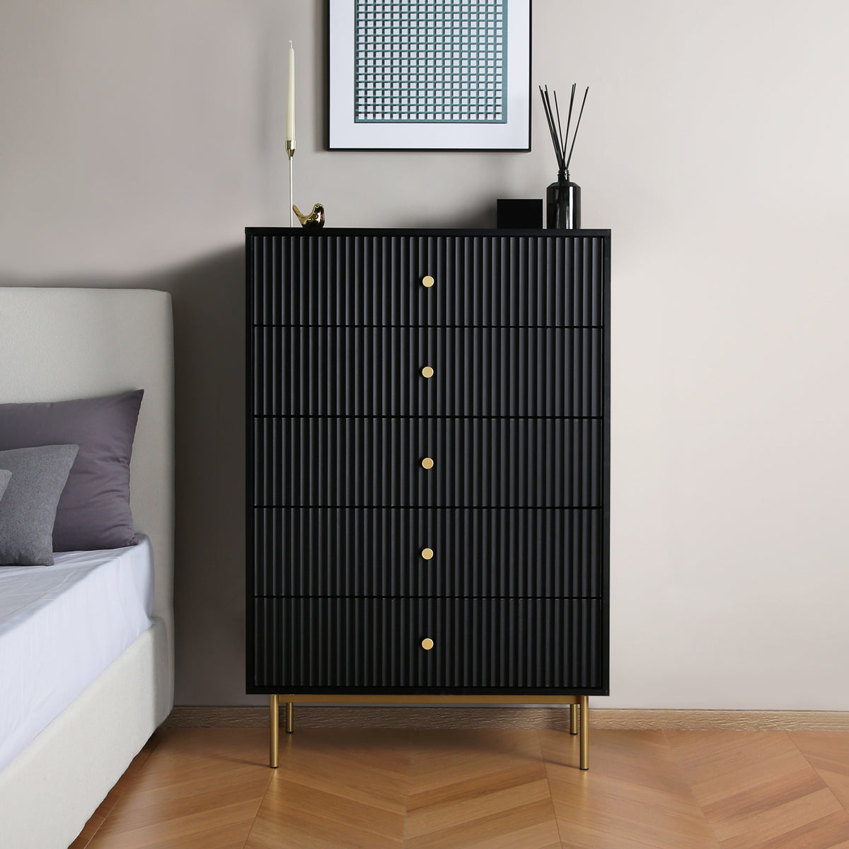 Devon - Large Chest of Drawers - 5 Drawers – Home Garden Direct