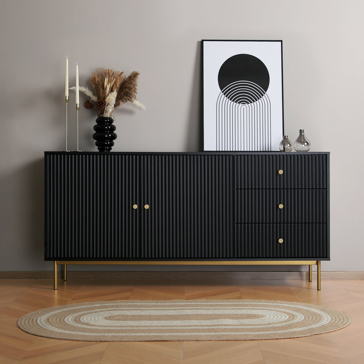 Devon - Large Sideboard - Cabinet with Storage – Home Garden Direct