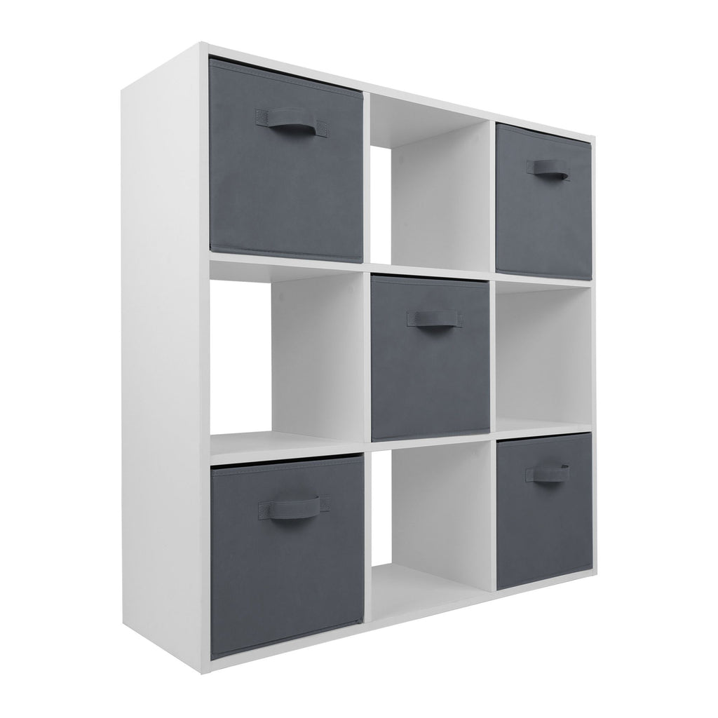 Jane - 3x3 Cube Storage with baskets - White – Home Garden Direct